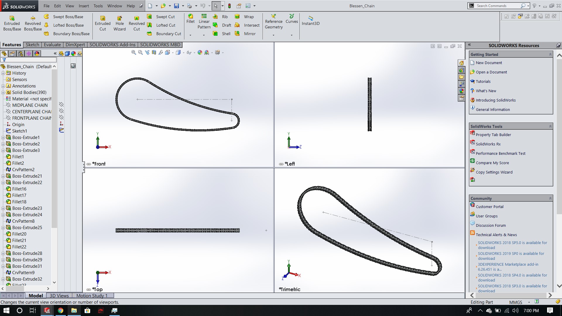 Understanding and implementing shell feature sketch blocks and Linear pattern in Solidworks ...