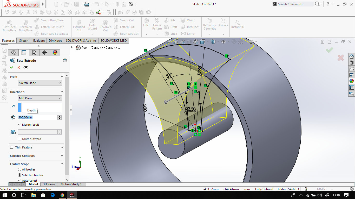 Understanding The Utility Of Projected Curves Feature And Revolved Cut