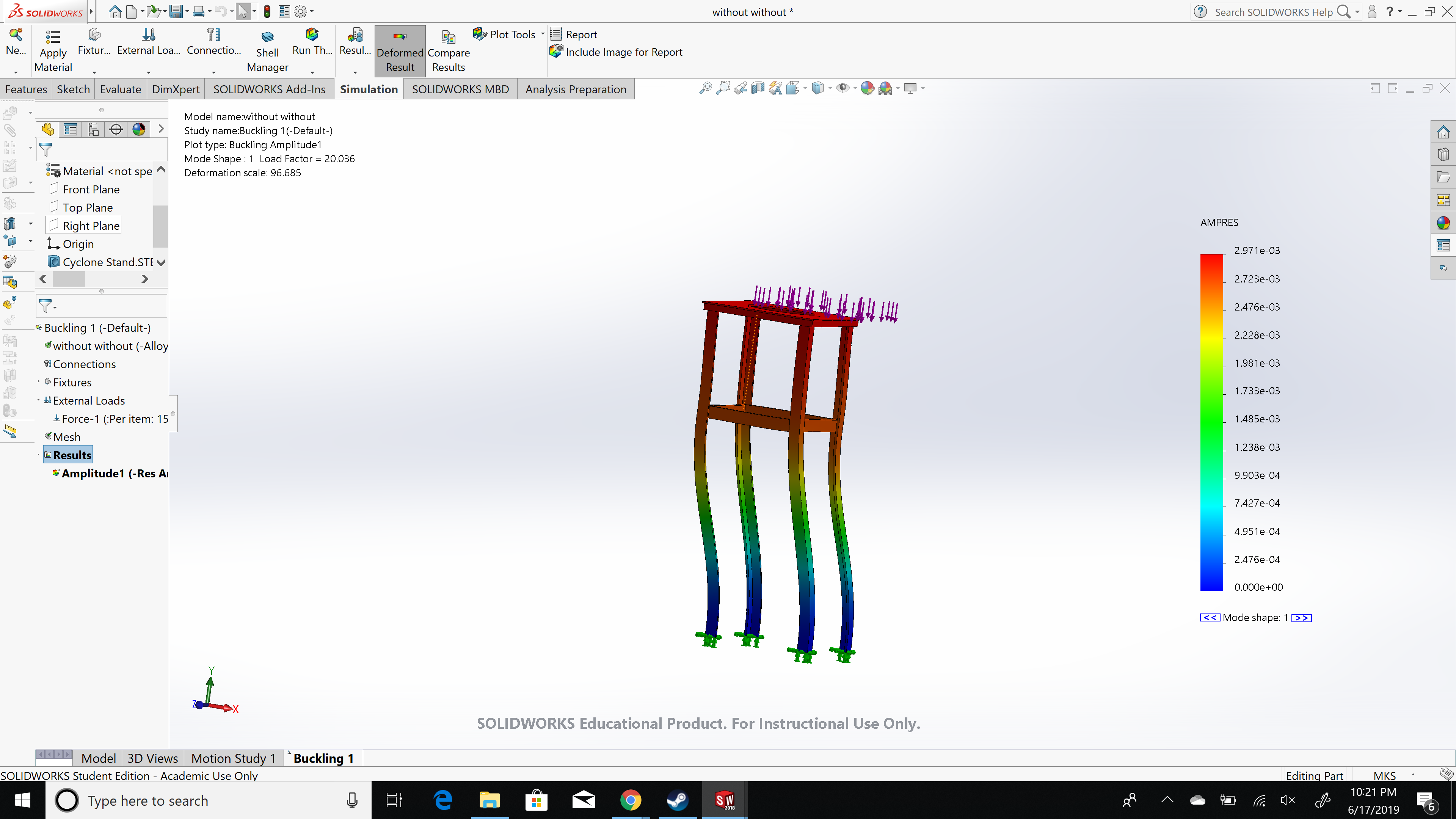 Analysis of buckling phenomena - Projects - Skill-Lync Analysis of buckling phenomena - Projects - Skill-Lync
