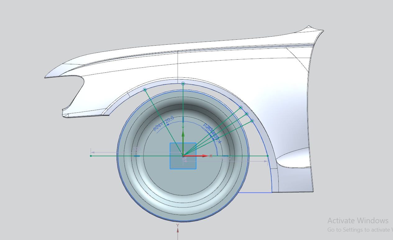 Wheel arc radius calculation as per Europian standards : Skill-Lync