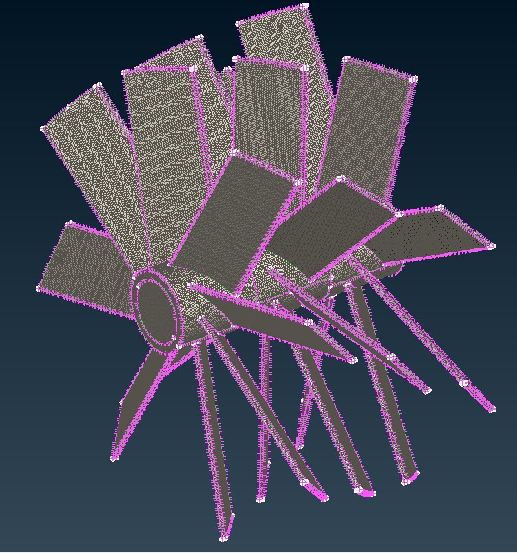 To mesh the given turbocharger using tools in ANSA by performing the ...