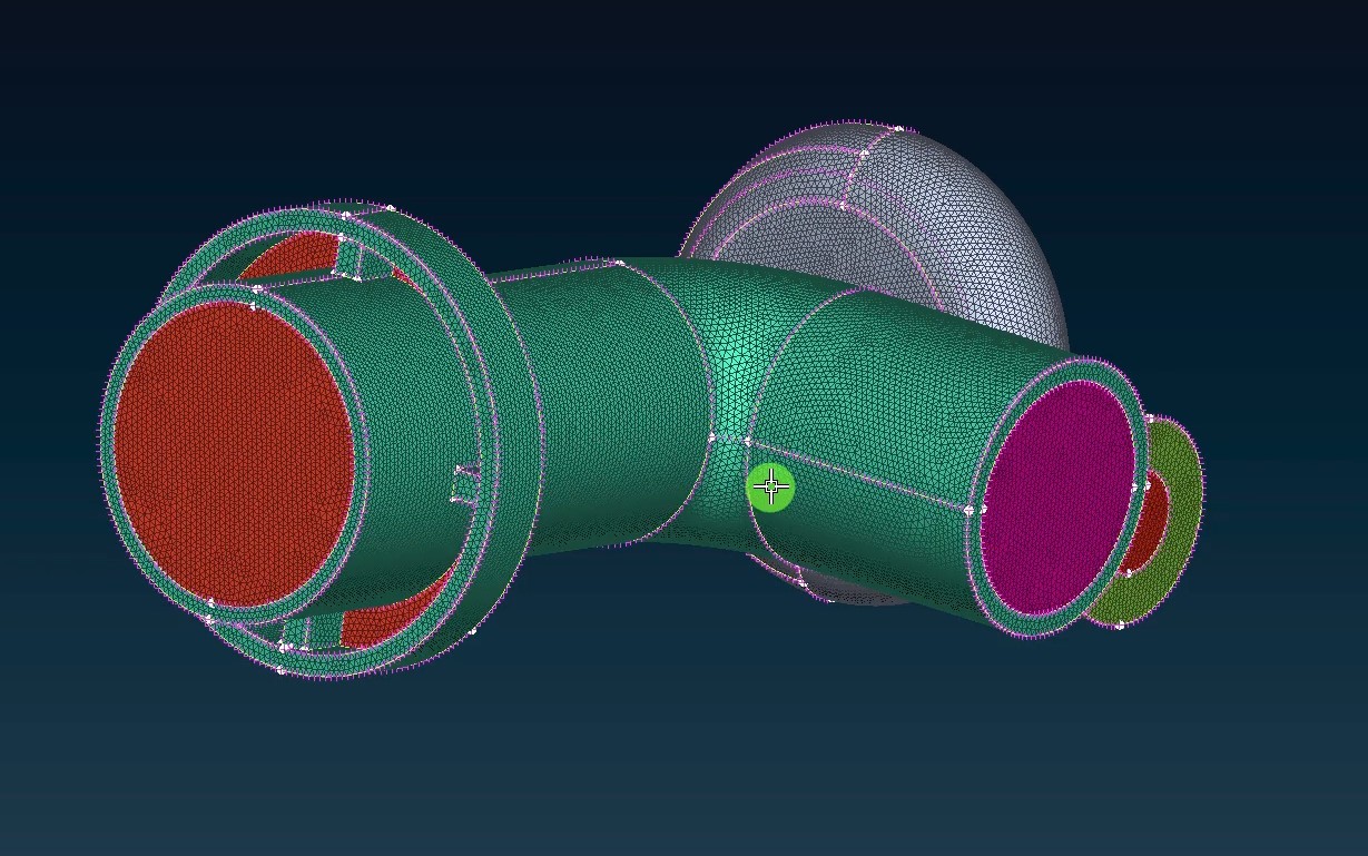 CLEAN UP AND MESH THE TURBO CHARGER USING ANSA : Skill-Lync