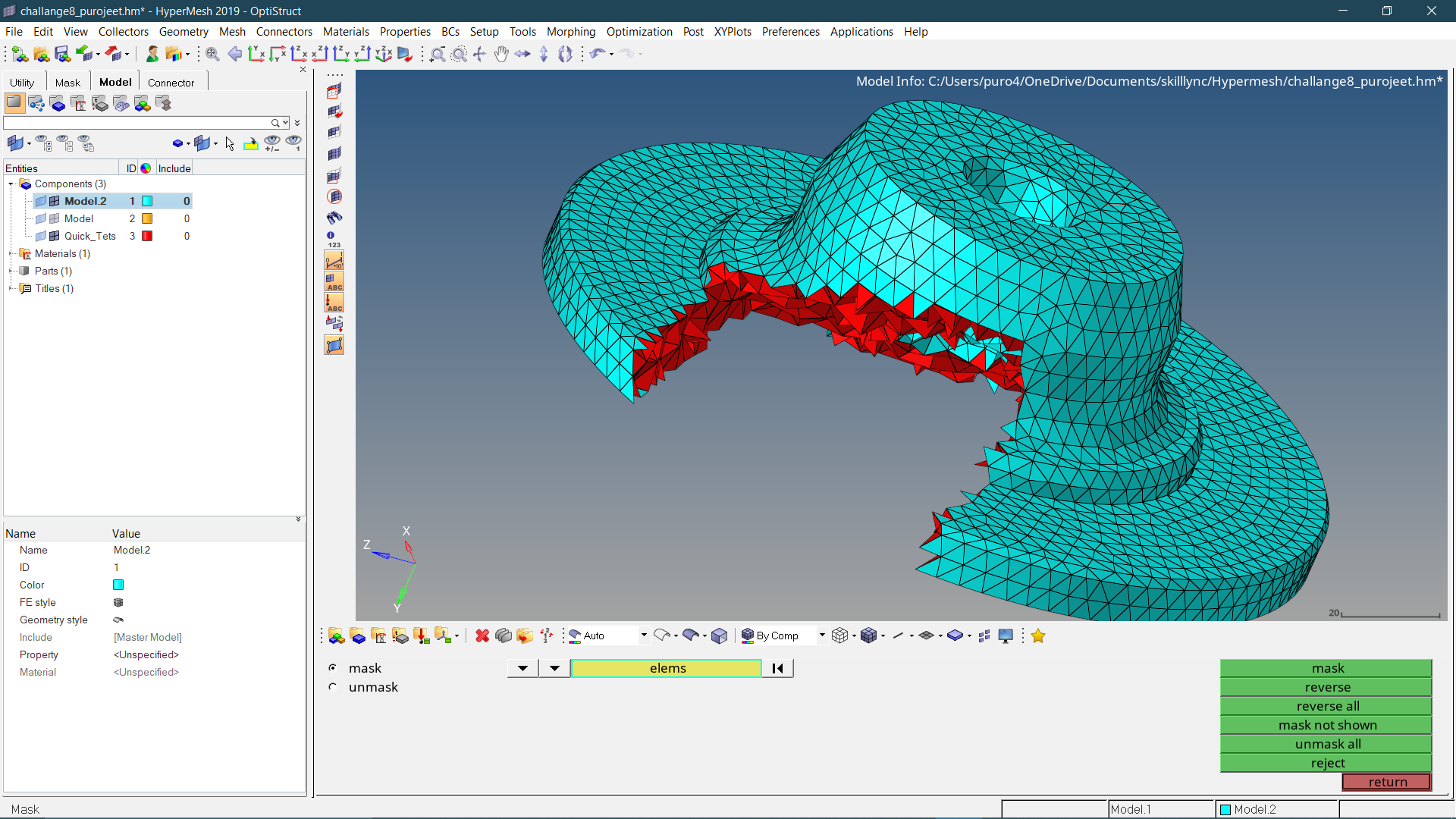Hypermesh purojeet - Projects - Skill-Lync