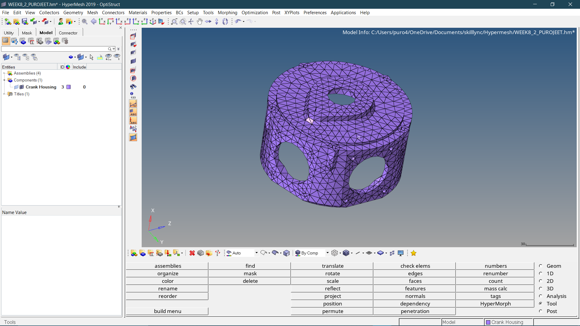 Hypermesh purojeet - Projects - Skill-Lync