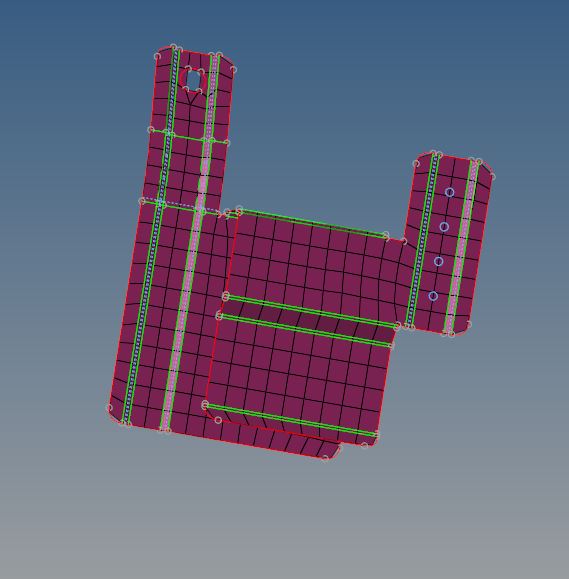 Performing the cleanup and meshing the geometries by using the ...