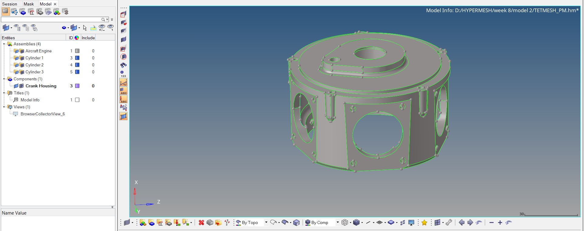 creating 3D mesh of housing parts using HYPERMESH : Skill-Lync