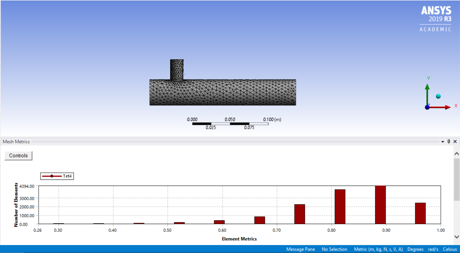 Simulation to find out the Mixing efficiency of mixing Tee using K ...