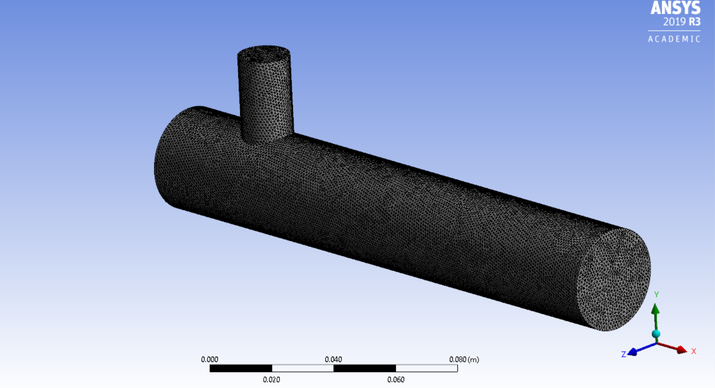 Simulation to find out the Mixing efficiency of mixing Tee using K ...
